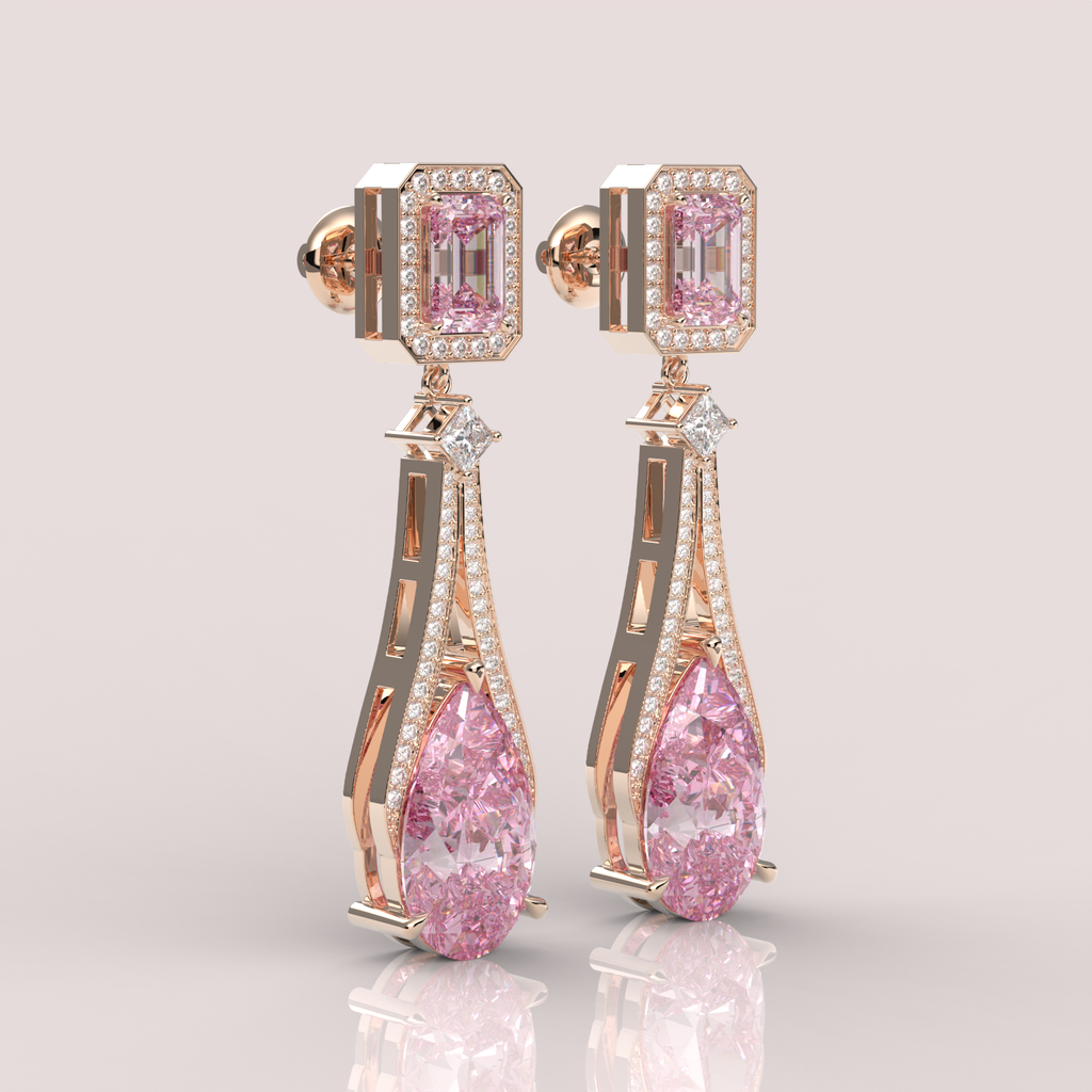 Brilliant Choices: Moissanite or Lab Grown Diamond Earring Collection ...